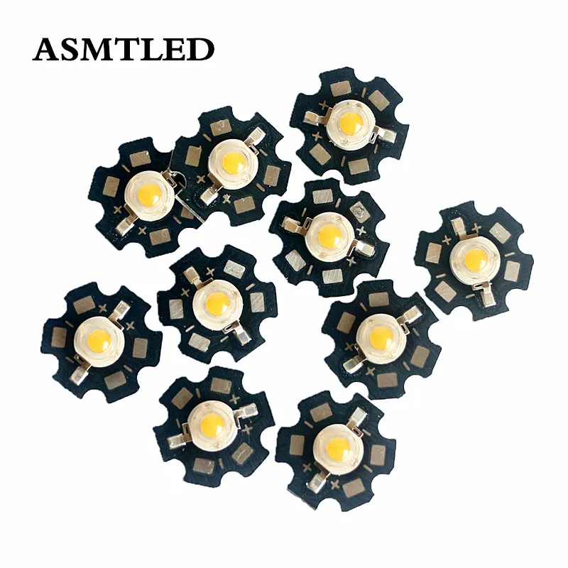 10-1000Pcs 1W 3W High Power Chip Warm white light Bead Emitter LED Bulb ...