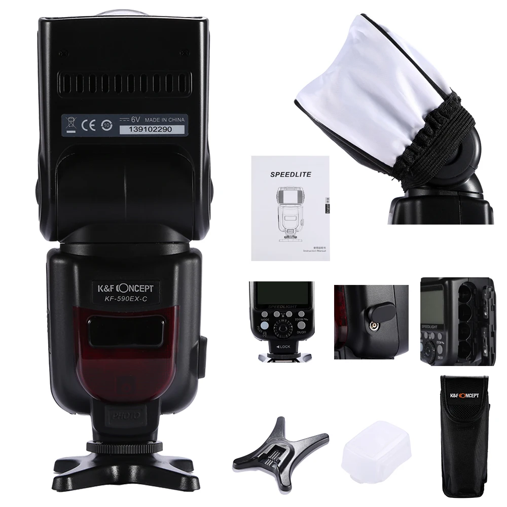 KF 590 EX C Wireless TTL Flash Speedlite for Canon EOS 5D Mark II 5D3 ...