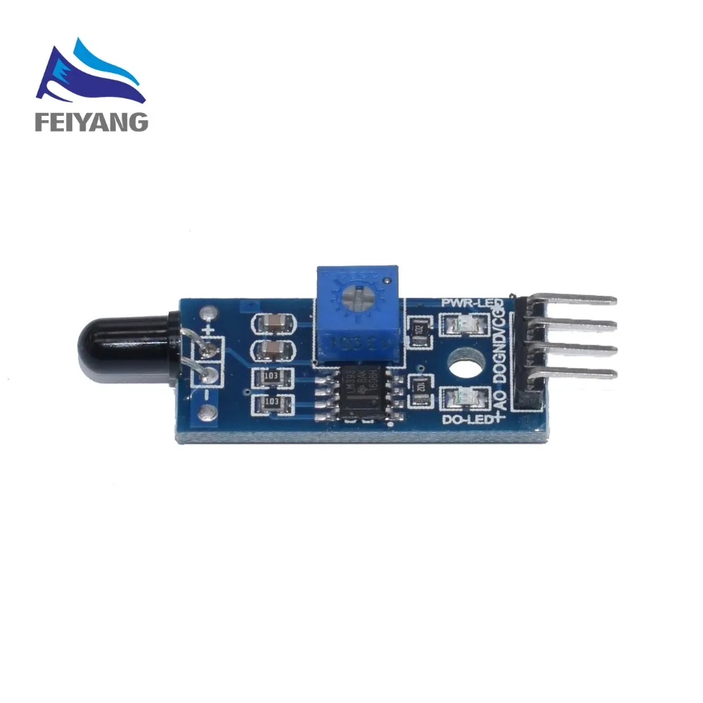 100pcs SAMIORE ROBOT IR Flame Sensor Module Detector Smartsense For ...