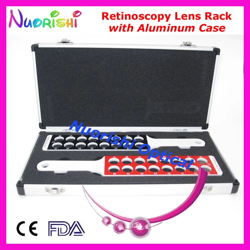 E03 9 Ophthalmic Optometry Optical Retinoscopy Board Lens Rack in Solid ...