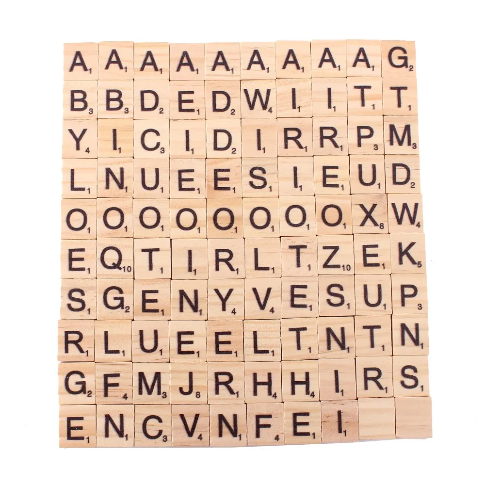 100 шт деревянное украшение для дома деревянные буквы алфавит слово цифры бесплатно стоящая