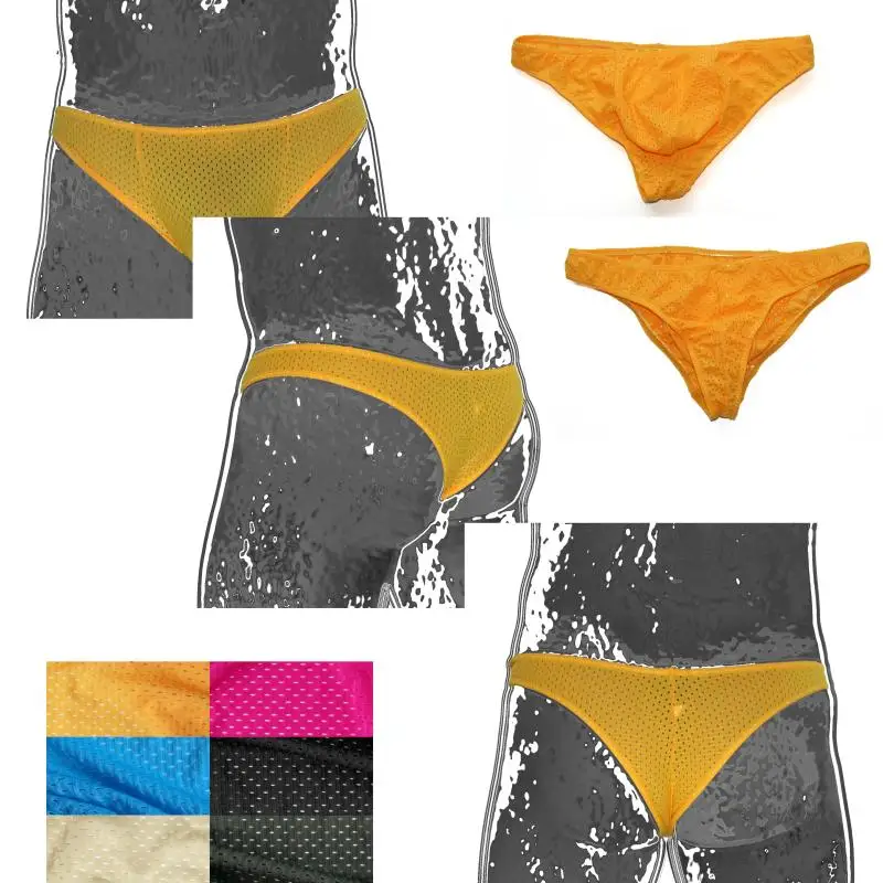 Fashion-male-low-waist-low-rise-mens-briefs-breathable-nylon-spandex ...