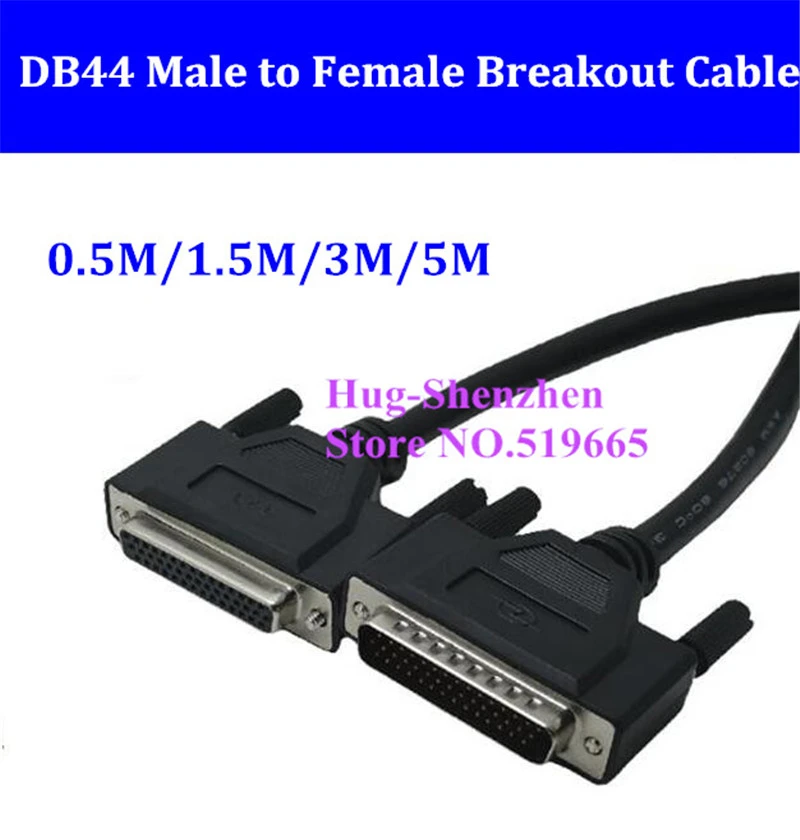 DB44 D-SUB DR-44 44 pins Female to male Signal Terminal Breakout ...