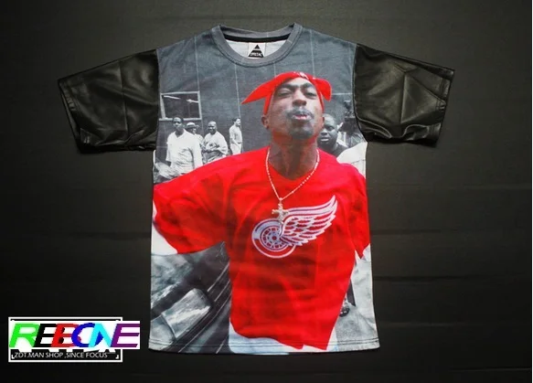Tupac Shakur 2Pac Wearing Detroit Red Wings Sweatshirts | lupon.gov.ph