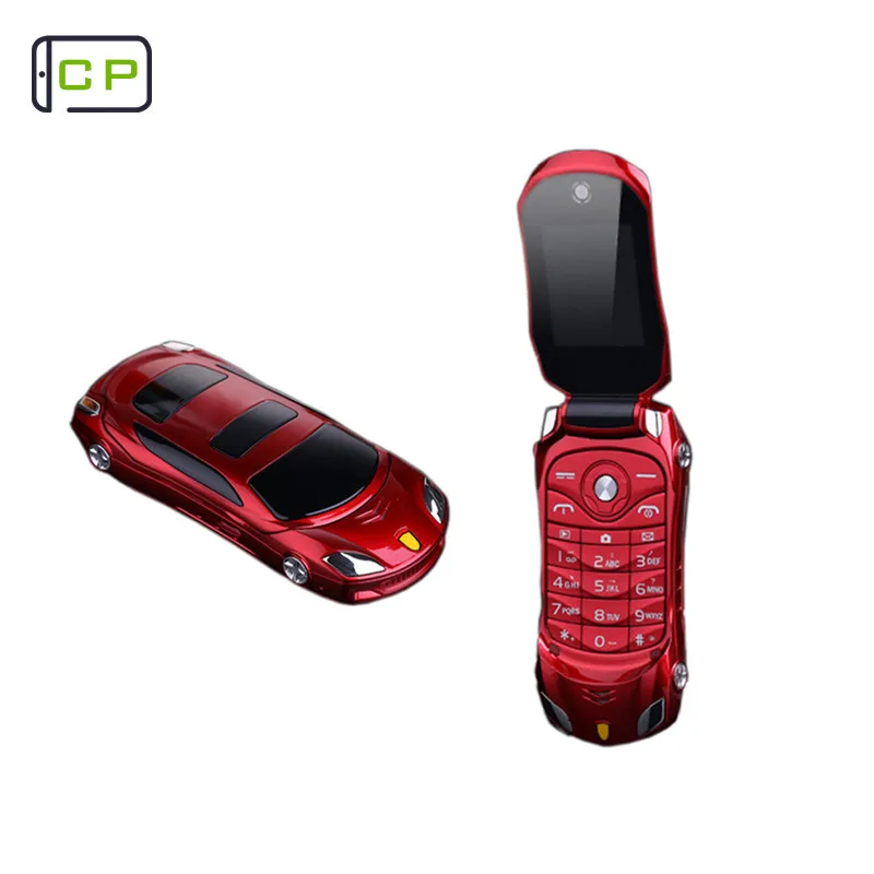 Mini telefone celular em forma de carro, rádio fm com bluetooth 1500mah ...