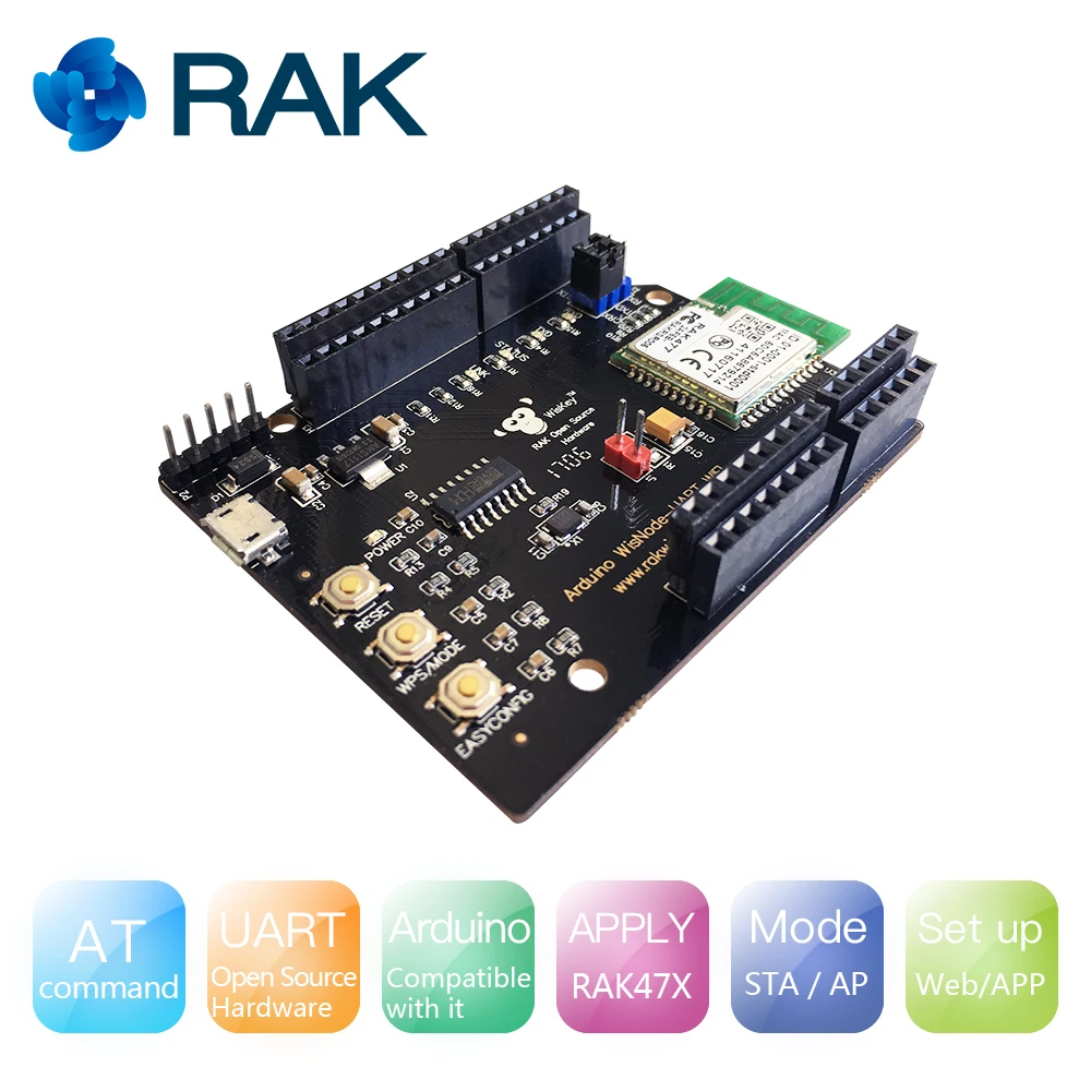 WisNode UART WIFI Module development board, RAK47X developer board, compatible Arduino For Open ...