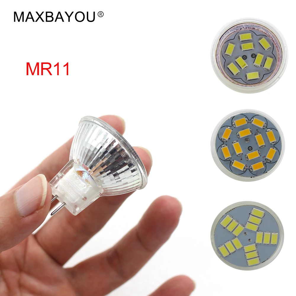 MR11 LED Light Bulbs Lamp 2W 3W 4W Energy Saving Bulbs MR11 Base DC12V ...