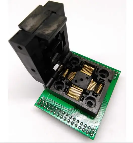 Buy Qfp64 Lqfp64 Tqfp64 Burn Socket Adapter Test Burning Seat Connector 0 5mm