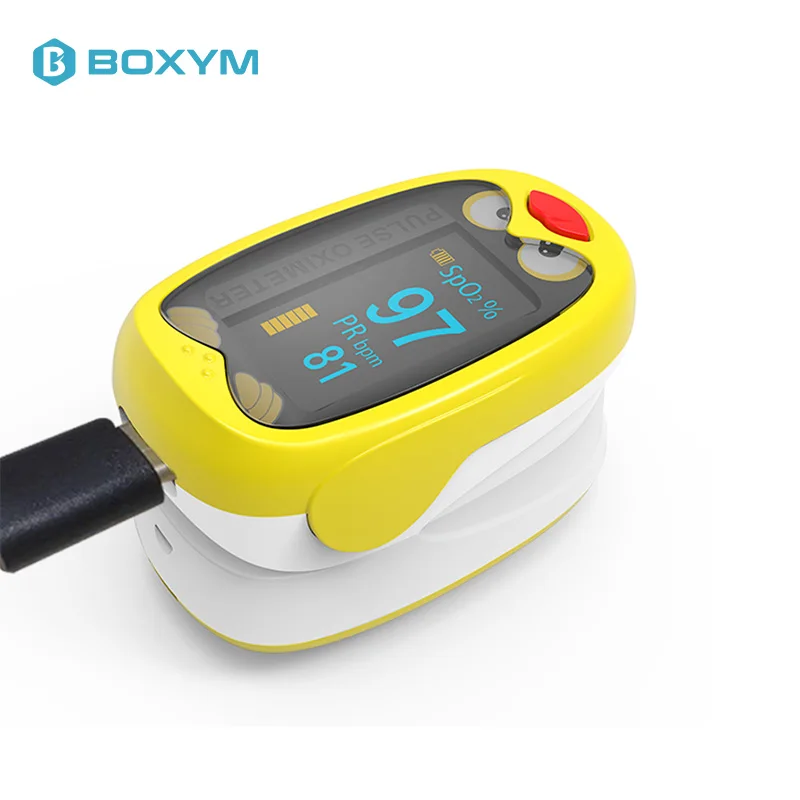 Kids Finger Pulse Oximeter Infant Oximetro Dedo OLED Rechargeable ...