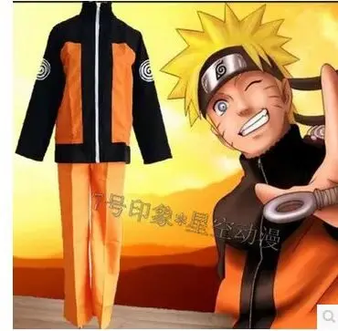 Naruto anime clothes Uzumaki Naruto cosplay costume Shippuden Ninja ...