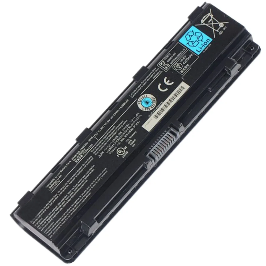 10.8V 48Wh Original PA5024U Laptop Battery for Toshiba Satellite C800 ...