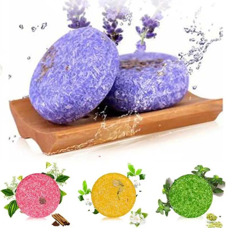 1 Pc Home Handmade Soaps Fragrant Shiny Smooth Hair Shampoo Soap 4 ...