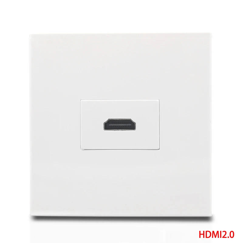 HDMI2-0-Female-Wall-Outlet-White-Color-Pass-Through-HDMI-Faceplate ...
