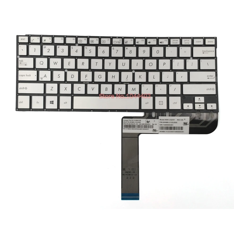 Nouveau-clavier-d-ordinateur-portable-am-ricain-couleur-argent-sans ...