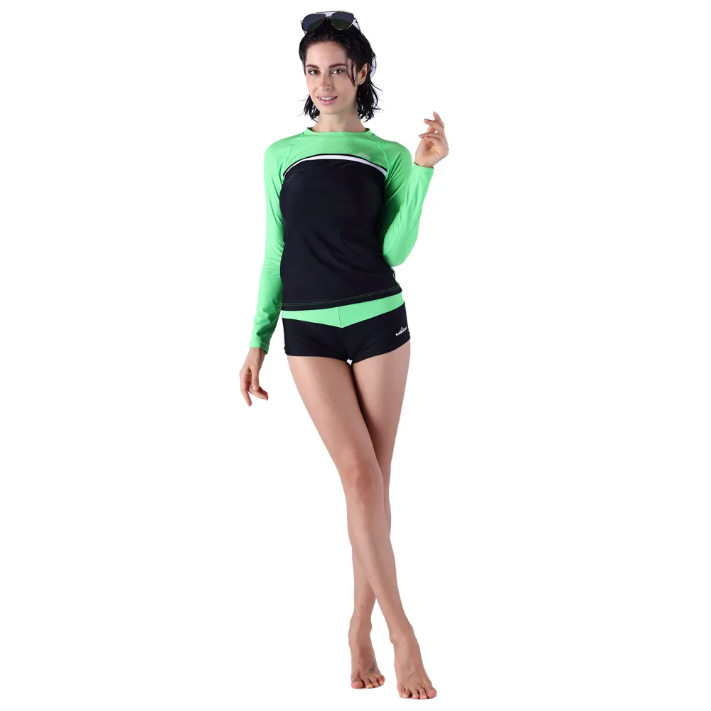 Lovers Surfing Rashguard Swimsuit Long Sleeves Women Rash Guards