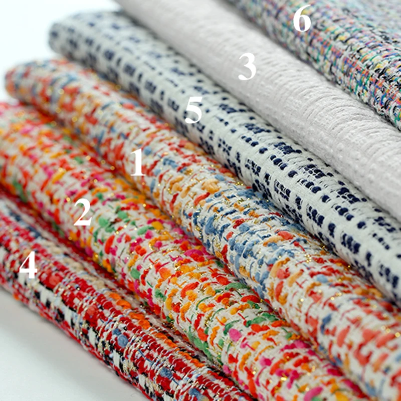 6Patterns! 145CM Wide 450G/M Weight Colorful Soft Knitted Tweed Acrylic ...