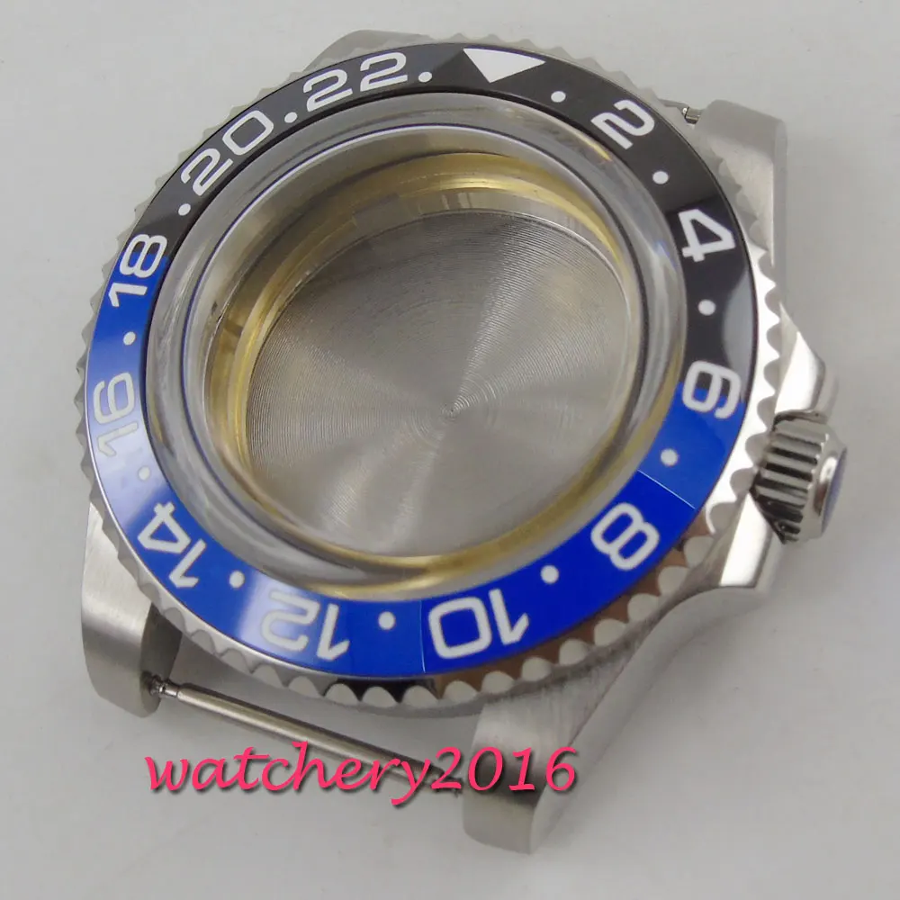 40mm stainless steel Watch CASE glass fit 2836 MIYOTA 8215 821A 8205 ...