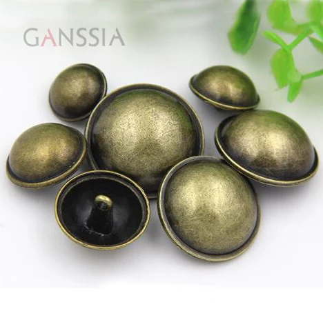10pcs/lot Vintage Bronze Mushroom Metal Buttons For Overcoast Sewing ...