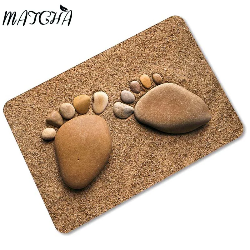 Matcha Store 3mm Ultra Thin Rubber Cobblestone Mat Floor Front Door ...