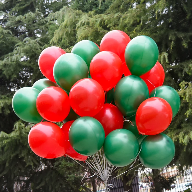 20pcs/lot 2.2g Red Green latex balloons Air ball Helium baloon Happy ...