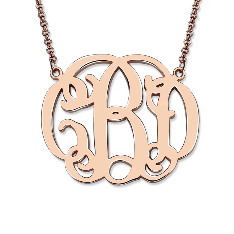 Monogram Necklace Gold Canada | semashow.com