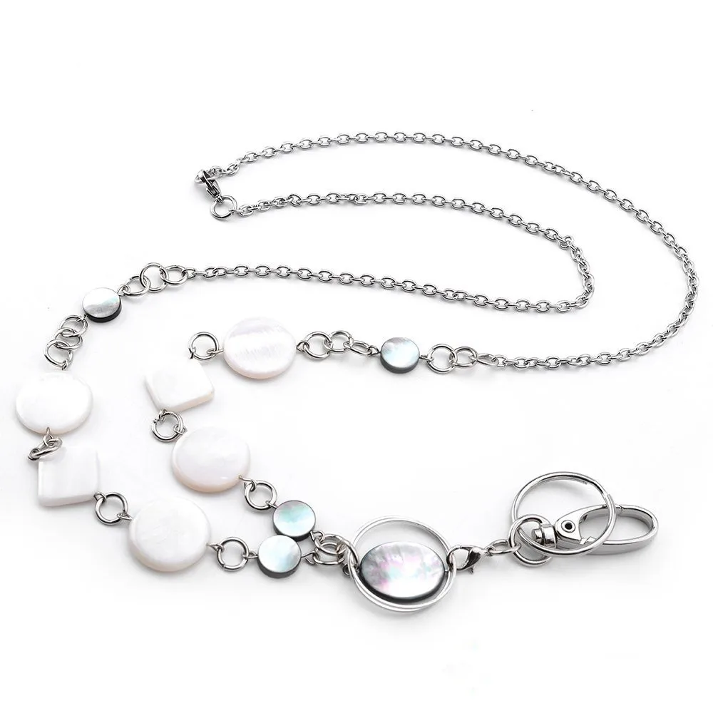 Fashion Design Shell Badge Lanyards ID Necklaces ID Badge Holder for ...