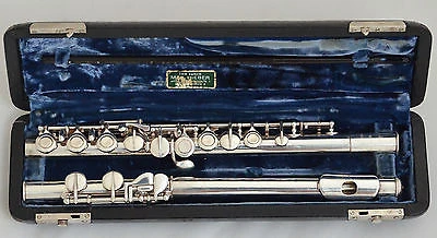 Unusual Eb (e-flat) German Silvered Soprano Flute By Christian Jager ...