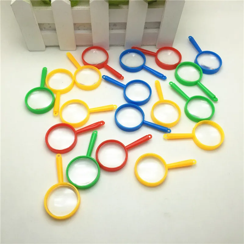 100pcs/pack Mini Small Magnifying Glass Toys For Children Gift Very ...