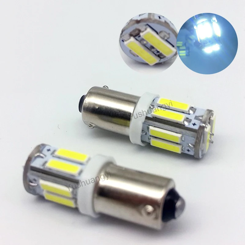 Super Bright BA9S 10PCS Lamp BA9S 7014 10 SMD 10 LED Reading led Light ...