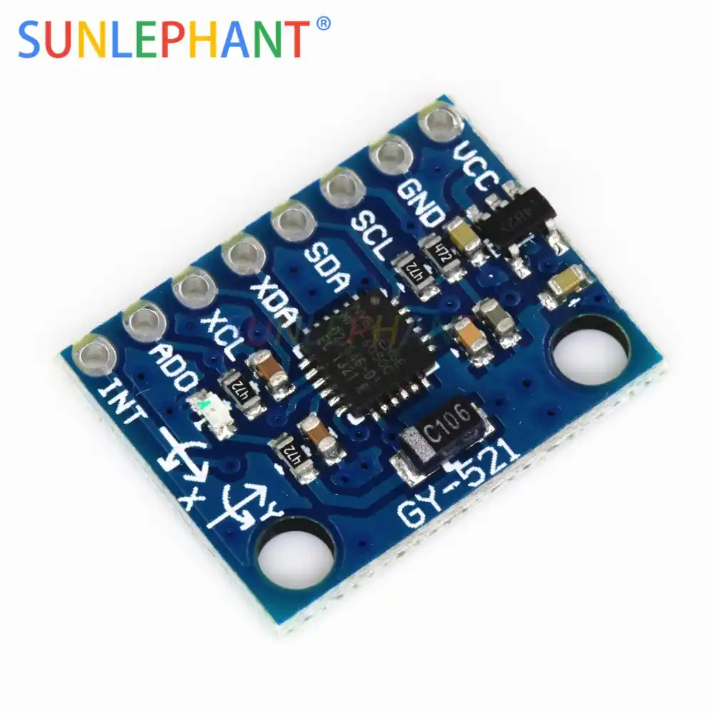 1Set IIC I2C GY 521 MPU 6050 MPU6050 3 Assi Giroscopio Analogico ...