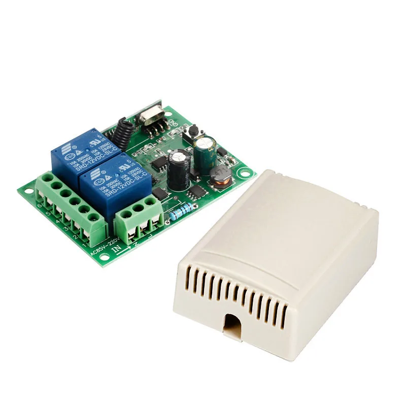 433 Mhz Wireless Control Switch Relay 220V 2CH Receiver Module +RF ... 433 Mhz Wireless Control Switch Relay 220V 2CH Receiver Module +RF ...