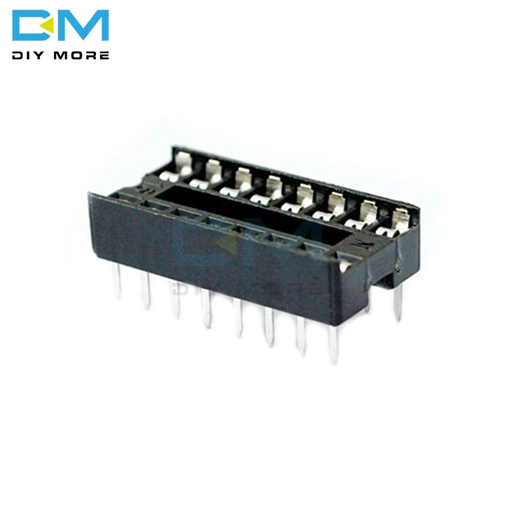 50PCS 16pin 16-Pins 16 Pins 16P DIP IC Sockets Adaptor Solder Type ...