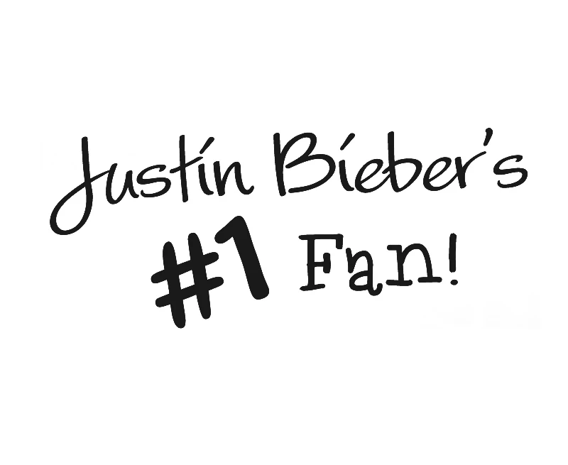 Justin Bieber Name Font