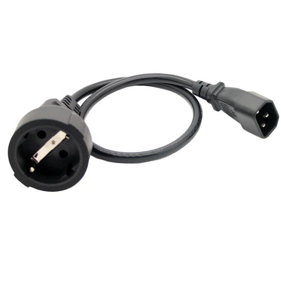 UPS Power Lead adapter IEC 320 C14 to CEE 7/7 European Female adapter ...
