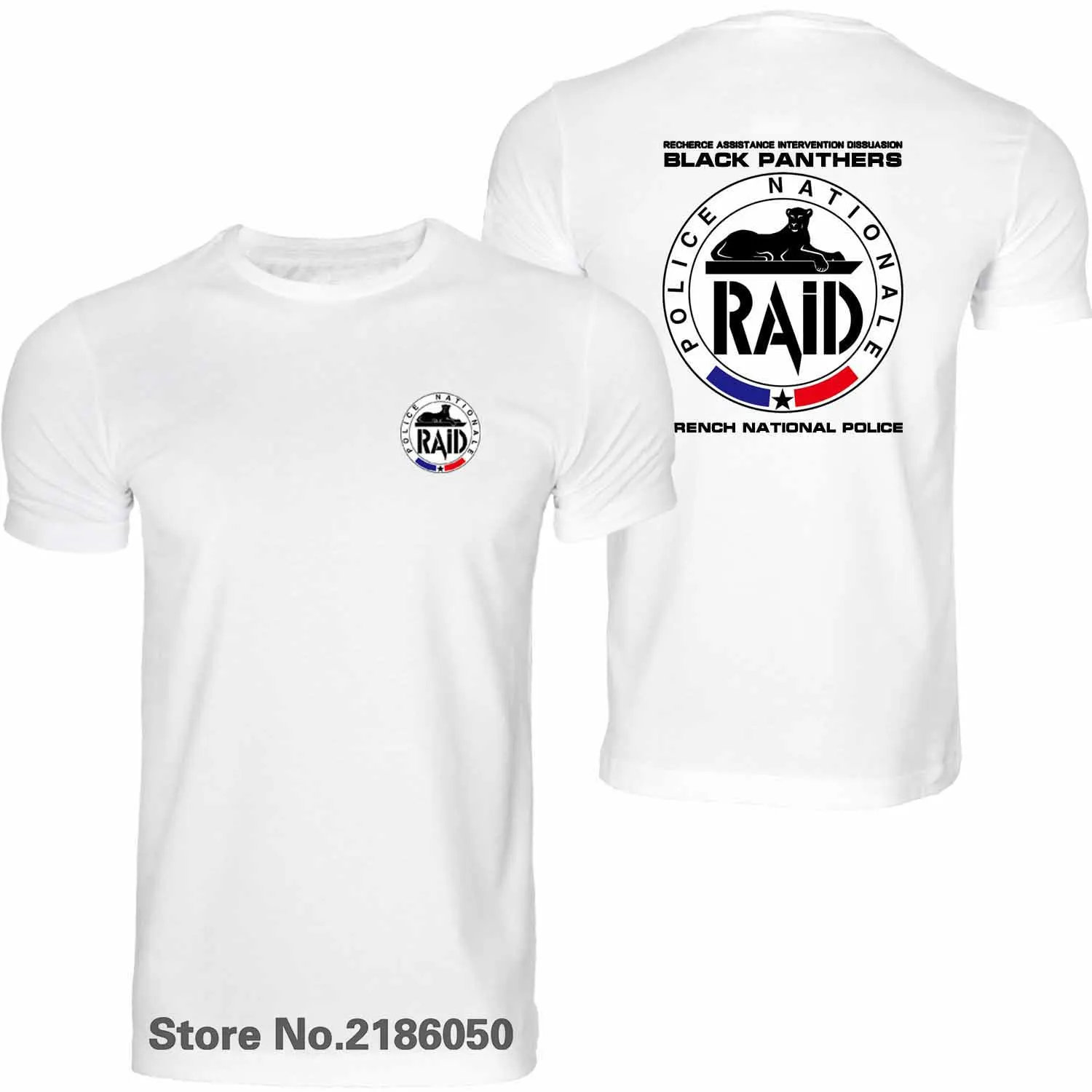 Raid French Police Men's T Shirt Anti terrorism Unit Gign Man Black O ...