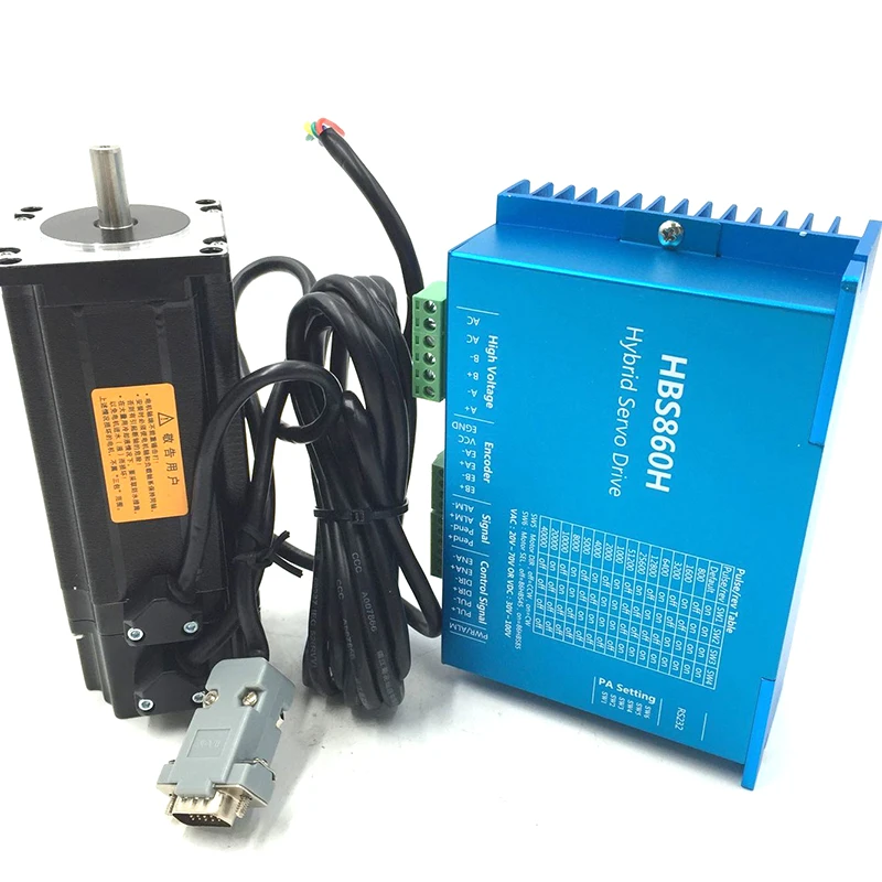 DSP CNC Stepper kits HBS860H+57HBS30 CNC Router NEMA23 3Nm Closed Loop ...