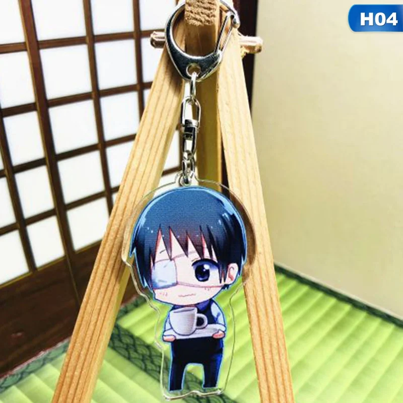 16 Styles Acrylic Keychain Anime Tokyo Ghoul Kaneki Ken Kirishima Touka ...