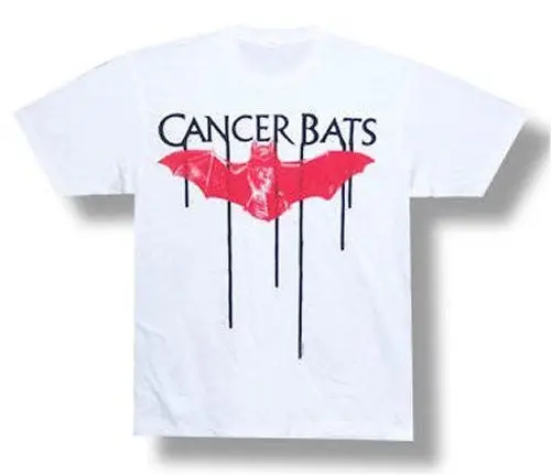 CANCER BATS RED BAT DRIP LOGO WHITE T SHIRT NEW ADULT X LARGE XL|white ...