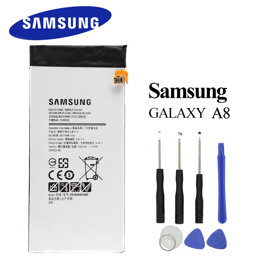 EB BA800ABE originais Para Samsung Galaxy A8 A8000 A800F A800S A800Y ...