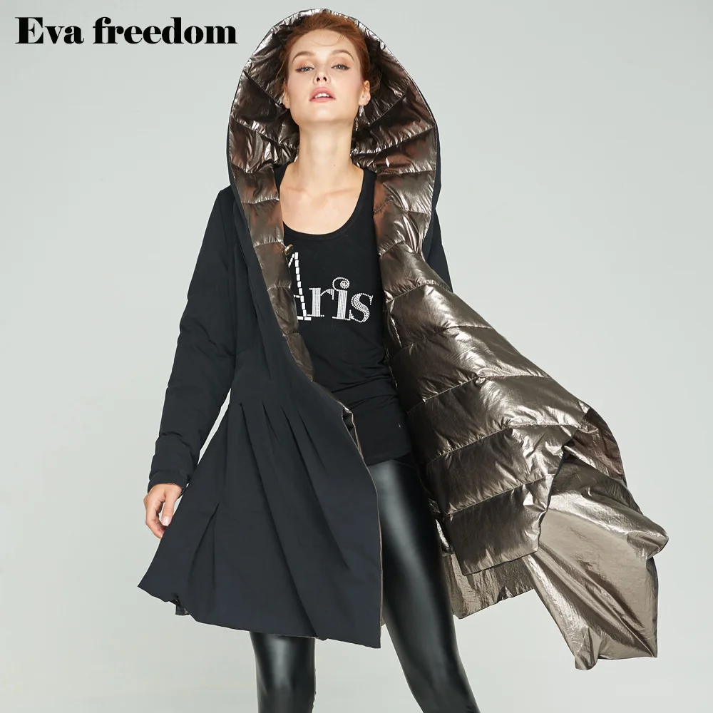 Eva freedom зимнее Новое модное Брендовое женское Яркое пальто ...
