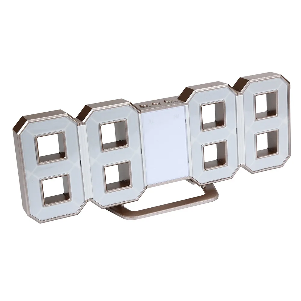 3d светодиодный настенные часы современный цифровой будильник для домашнего стола рабочего