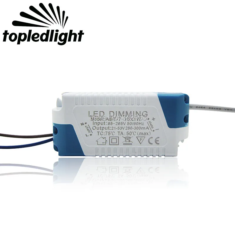 (7-15)X1W Dimming Led Driver Input 85-265V Output 21-53V 280-300MA High ...