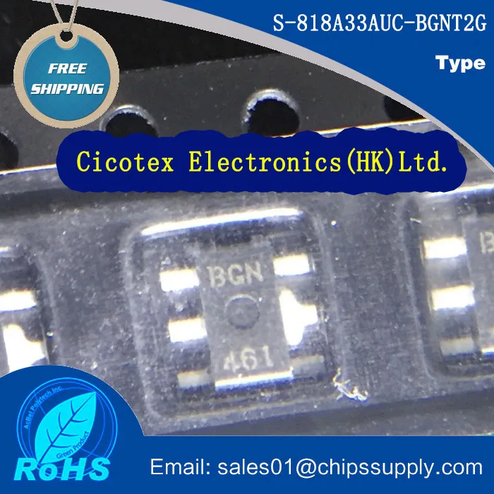 10pcs/lot S-818a33auc-bgnt2g Sot89-5 Bgn Low Dropout Cmos Voltage ...