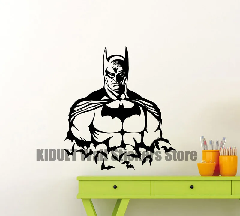 Batman Vinyl Decals Dark Knight Bats Hero Poster Superheroes DC Marvel ...