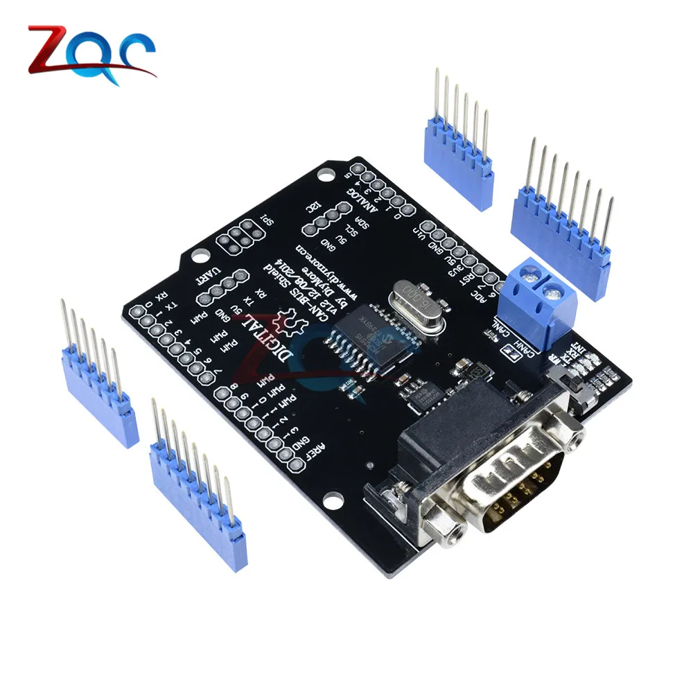 Mcp2515 Can Bus Shield Board Spi Interface 9 Pins Standard Sub D Connector Expansion Module Dc 5