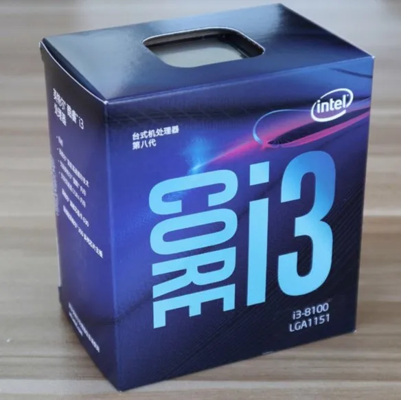 인텔 코어 i3 8100 cpu 3.6 ghz/6 mb l3 캐시/쿼드 코어/tdp: 65 w/lga1151 소켓 i3 8100 ...