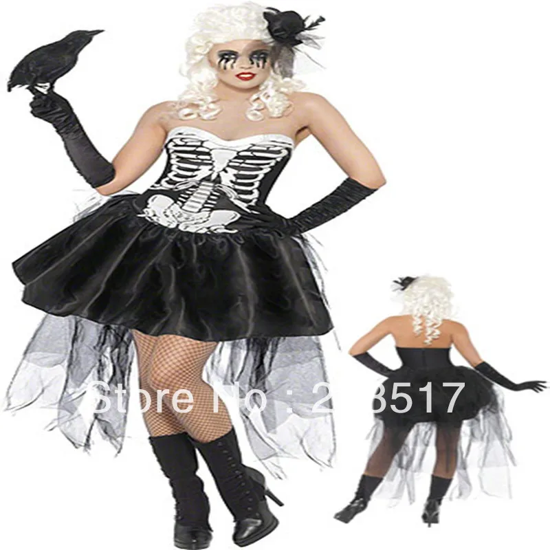 Women Party Dress Skull Women Sexy Halloween Costume Adult Scary Costumeshalloween Scary
