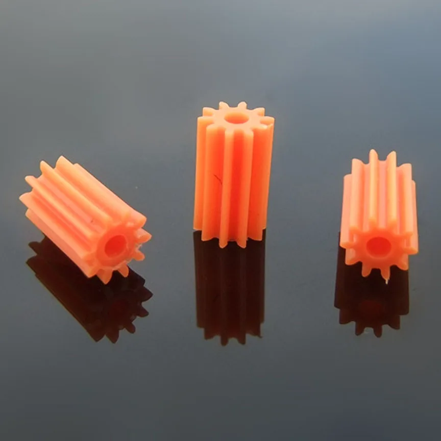 Plus Long Gear White / Orange 102a Height 10mm Outside Diameter 6mm Toy ...