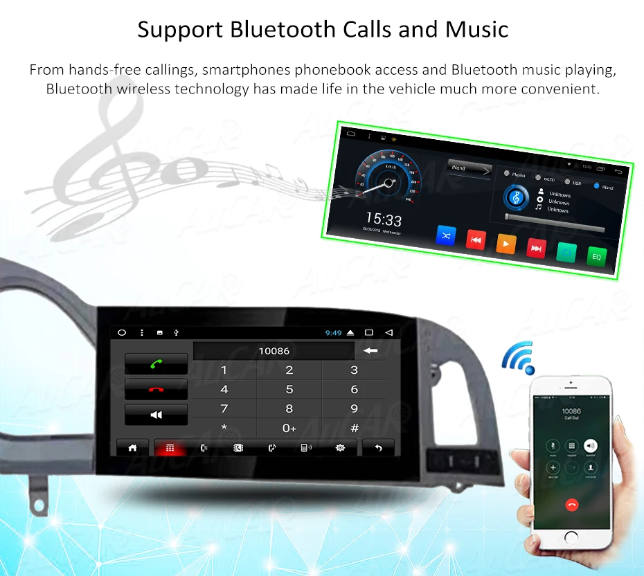 10,2" Автомобильный gps Navitation для Audi A6 A6L автомобильный dvd-плеер на основе Android ...