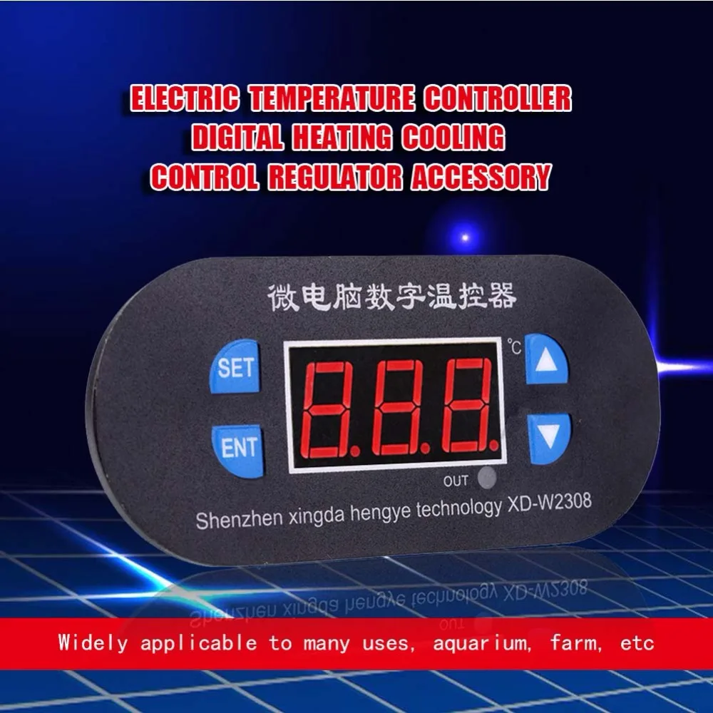 Electric Temperature Controller Digital Heating Cooling Control ...